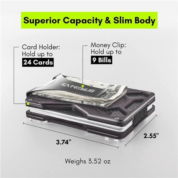 Bags | Money Clip Tactical Wallet Carbon Fiber Wallet Rfid Blocking ...